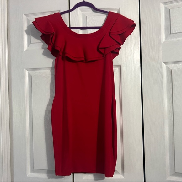 John + Jenn | Dresses | John Jenn Red Stretch Bodycon Dress Large ...